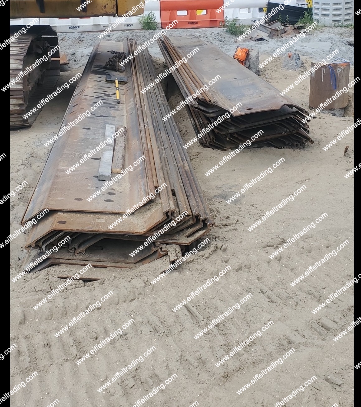 26 Singles of Used NZ-14 Sheet Pile at 35' | Eiffel Trading