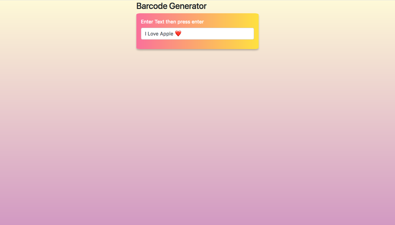 GitHub - ichtrojan/Barcode-Generator: A Simple Barcode Generator😎🔥 GitHub - ichtrojan/Barcode-Generator: A Simple Barcode Generator😎🔥