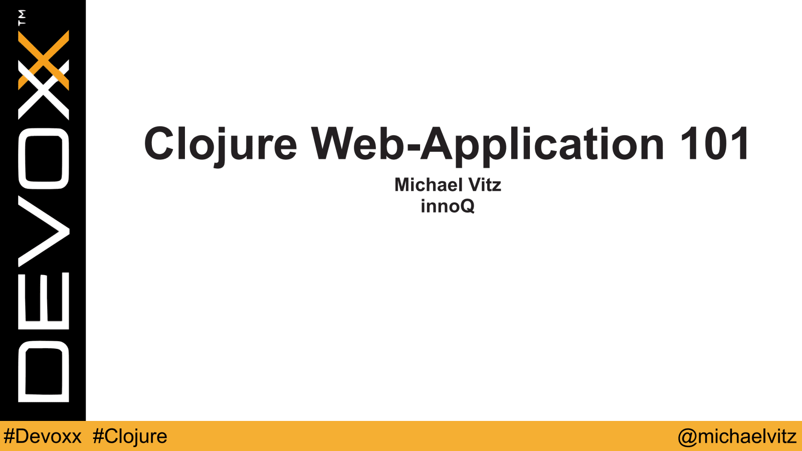 Clojure Web Application 101 INNOQ