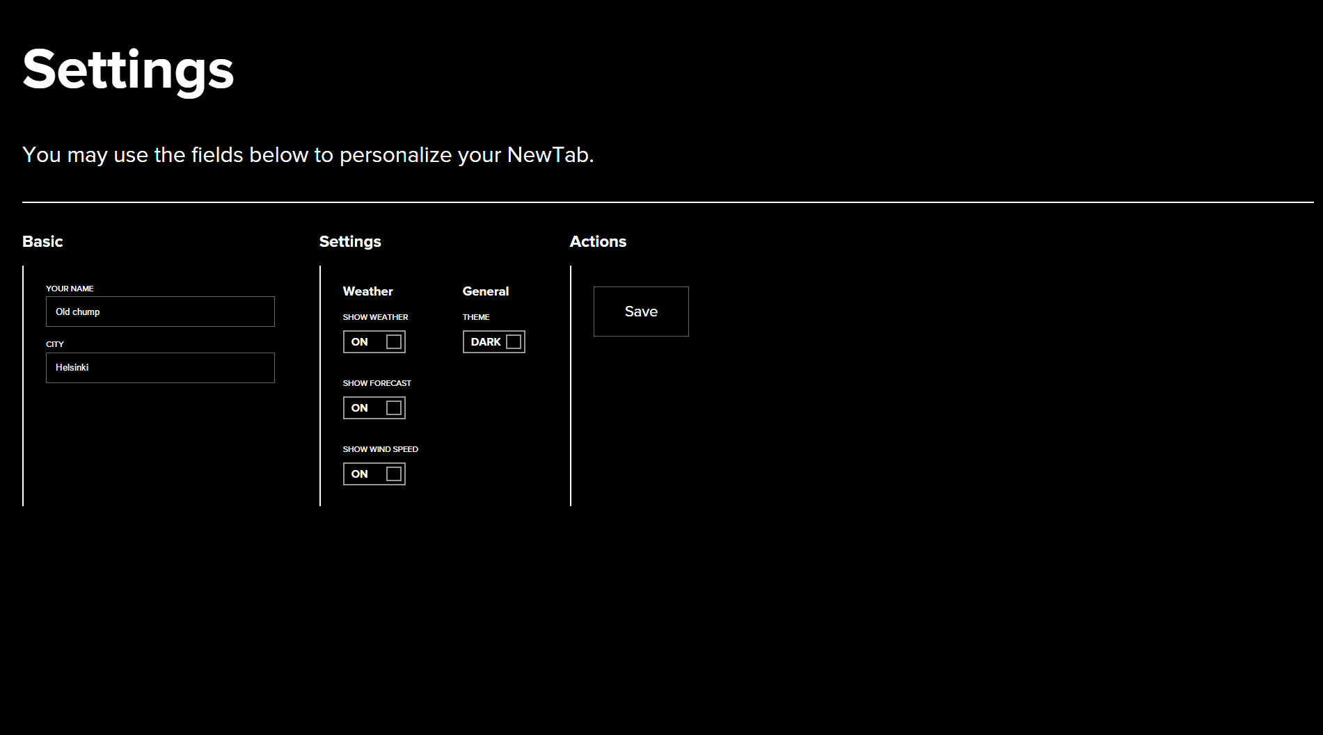 Github Jakke Korpelainennewtab React Custom New Tab Page Reactjs