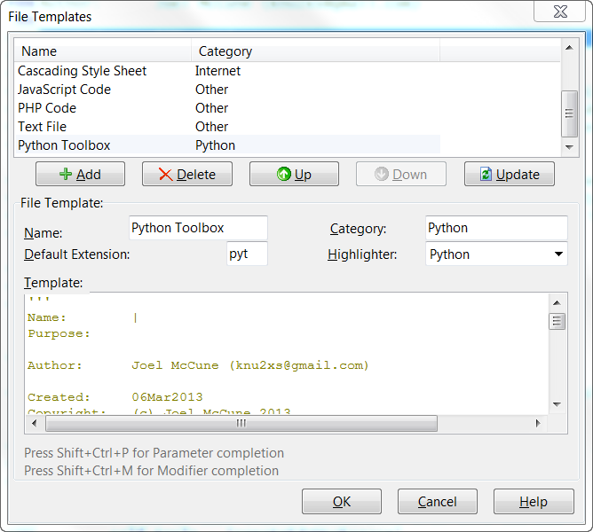 Set Up Pyscripter To Create Arcgis Python Toolboxes
