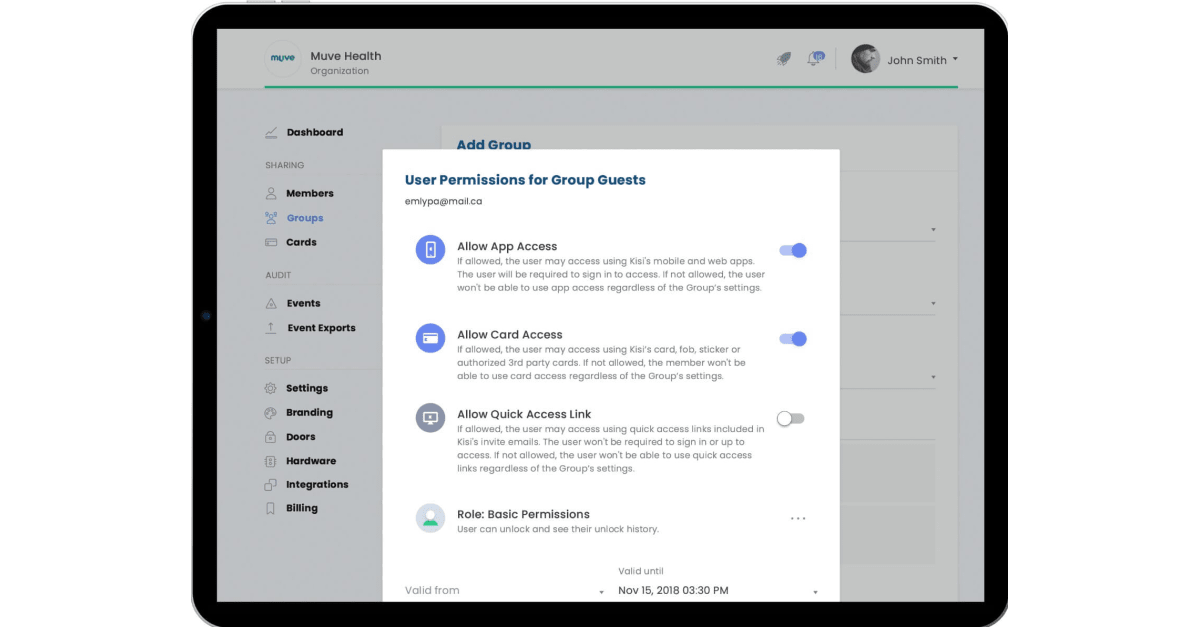 Set Access Restrictions With Kisi Set Access Restrictions With Kisi