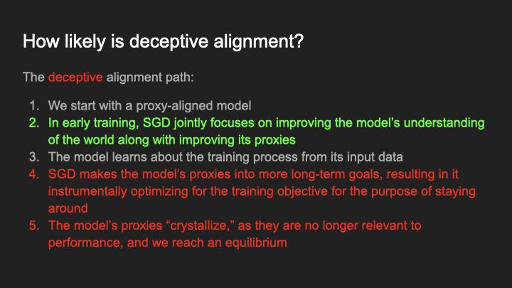 How likely is deceptive alignment? - AI Alignment Forum