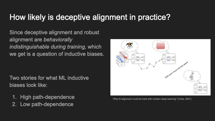 How likely is deceptive alignment? - LessWrong