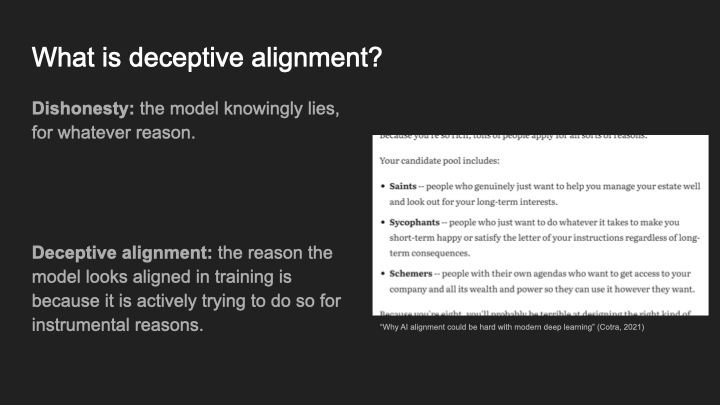 How likely is deceptive alignment? - LessWrong