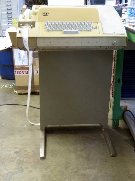 1960s-1970s practical ASR33 Teletype/teleprinter/telex terminal with ticker tape | ELECTROPROPS