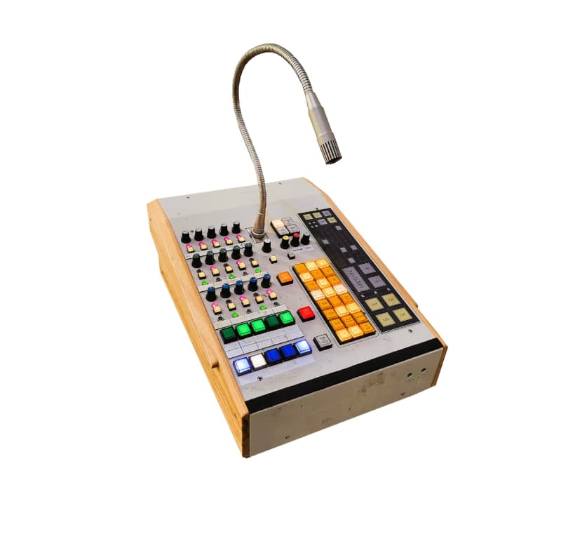 Practical Studio Control Console With Goose Neck Microphone Electro