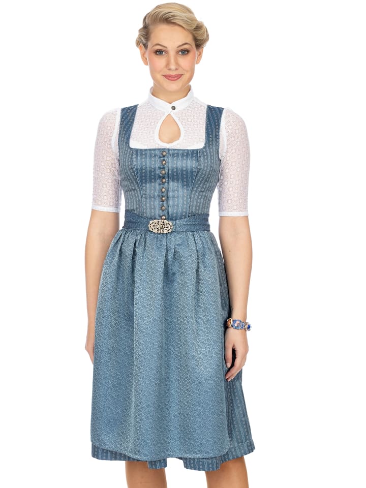 MarJo Midi Dirndl 2tlg 68 cm HELANA blau günstig kaufen limango