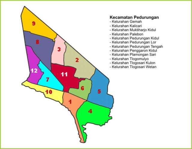 Peta Kecamatan Pedurungan Kota Semarang - Lokanesia Peta Kecamatan Pedurungan Kota Semarang - Lokanesia