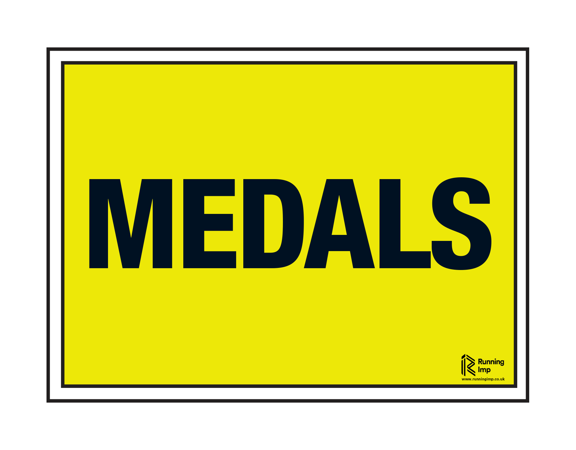 ‘Medals’ Event Sign | Running Imp - Running Imp