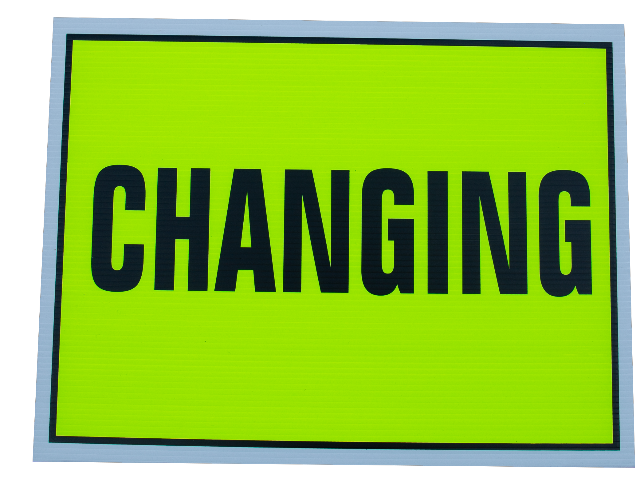 ‘Changing’ Event Sign | Running Imp - Running Imp