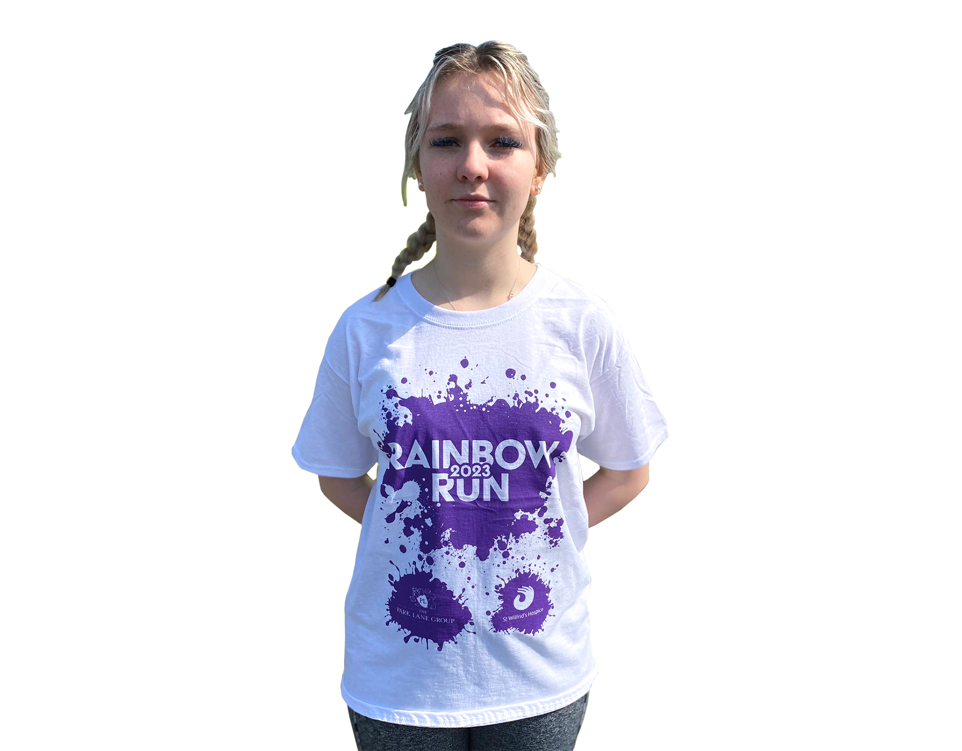 Roly Atomic White Unisex Cotton Event T-shirt | Running Imp - Running Imp