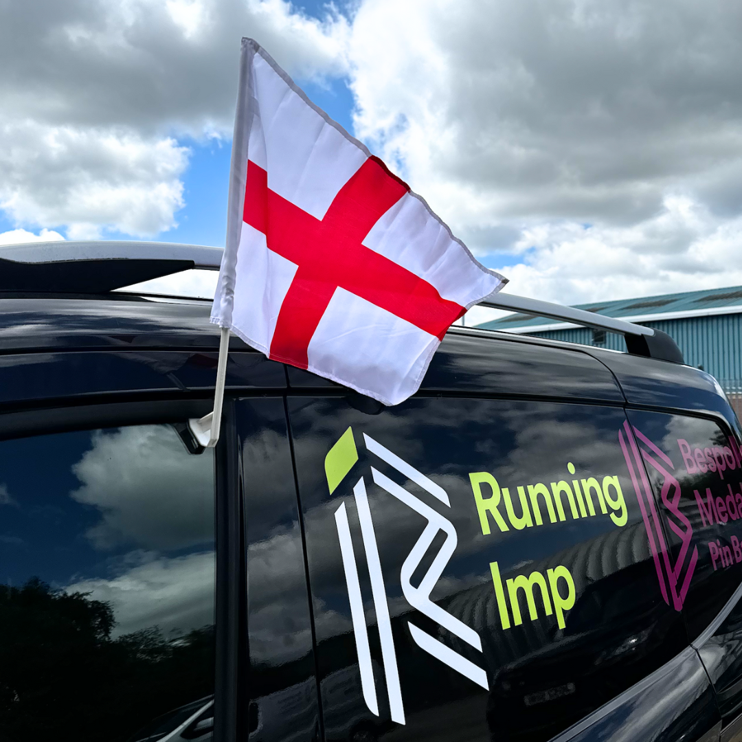 WO534 - England Car Flag | Running Imp - Running Imp
