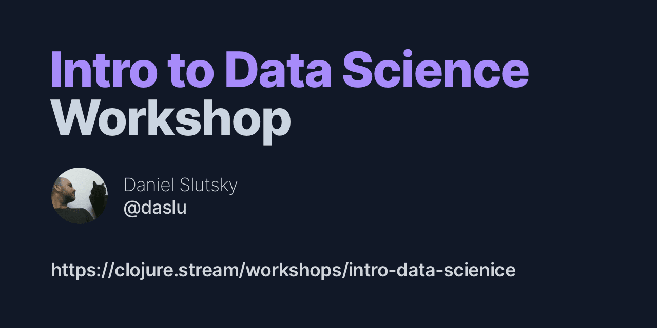 Intro To Data Science ClojureStream