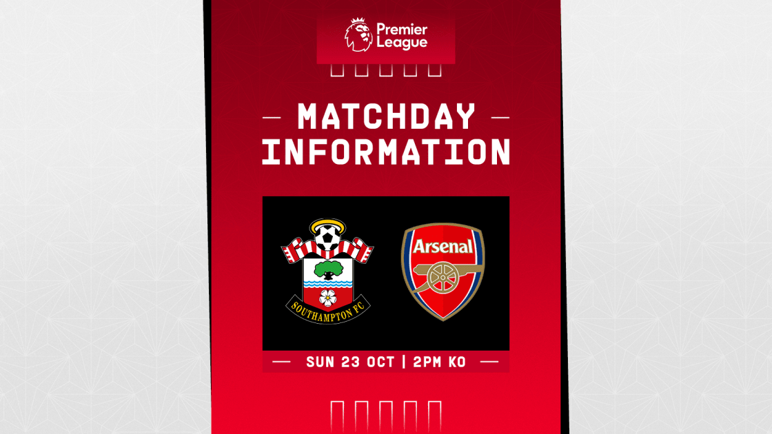 Matchday Information: Saints vs Arsenal | Southampton FC Official Site
