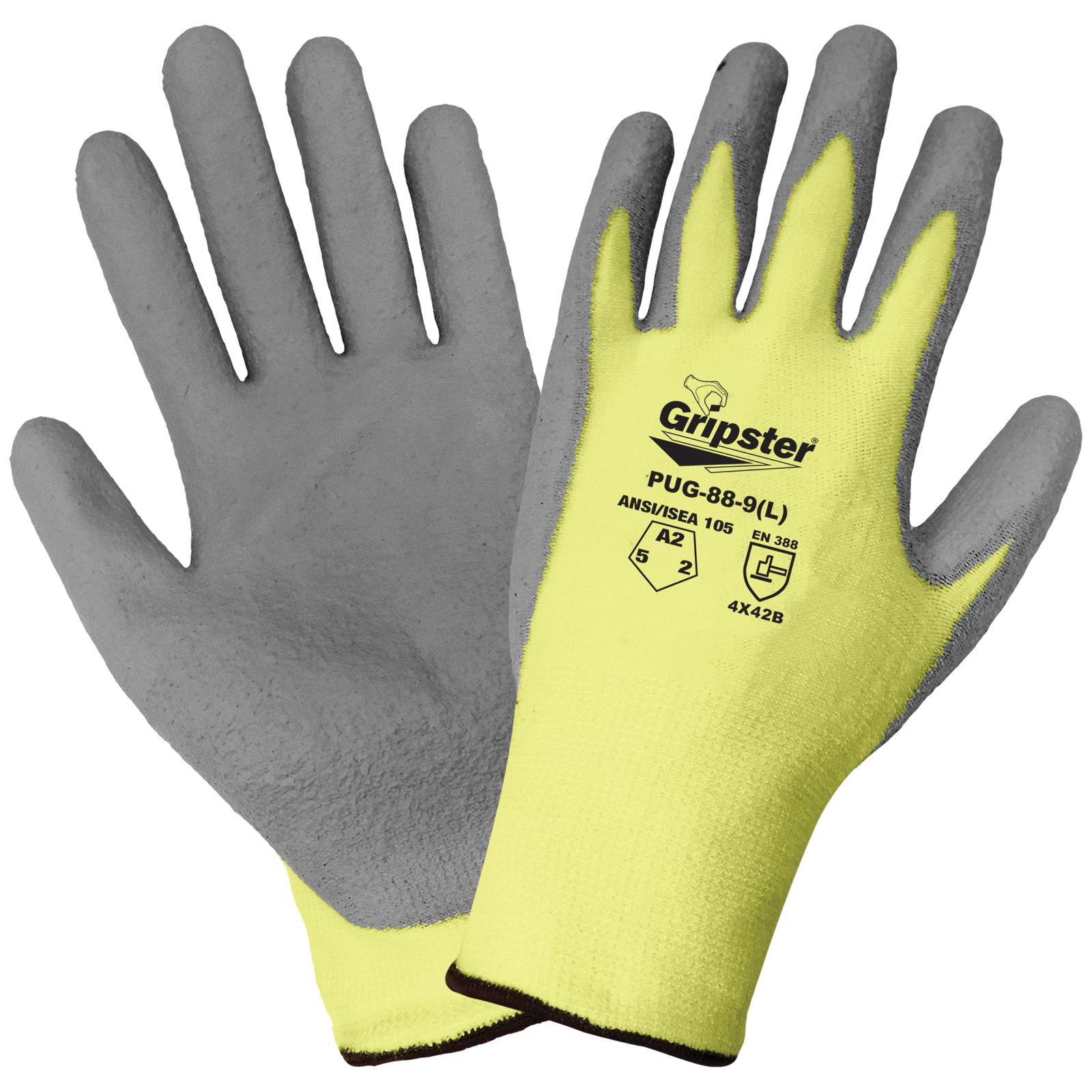 Globus Global Safety PUG-88-9(L) - The Gripster® 13 gauge Cut Resistant Glove - Large | Stauffer ...