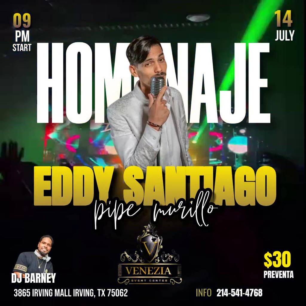 Pipe Murillo y su Orquesta dando Homenaje a Eddy Santiago Tickets | Boletos - Venezia Event ...