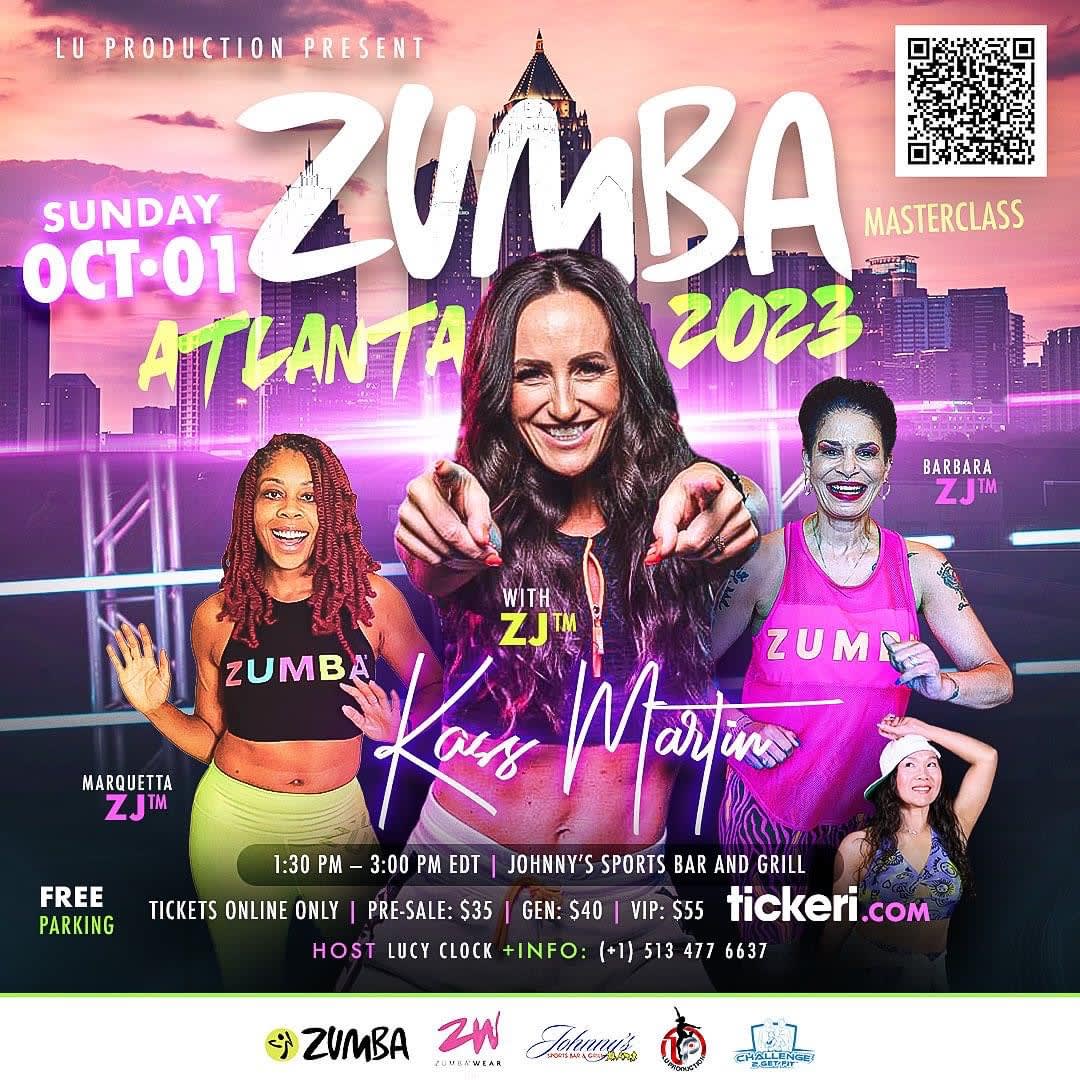 ZUMBA MASTER CLASS WITH ZJ™️ KASS MARTIN IN ATLANTA 2023- CANCELLED Tickets | Boletos - Johnnys ...