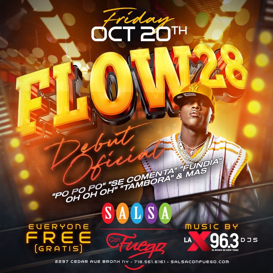Flow 28 Debut Oficial Tickets Boletos at Salsa Con Fuego | the bronx, NY - 2023-10-20 - Tickeri.com