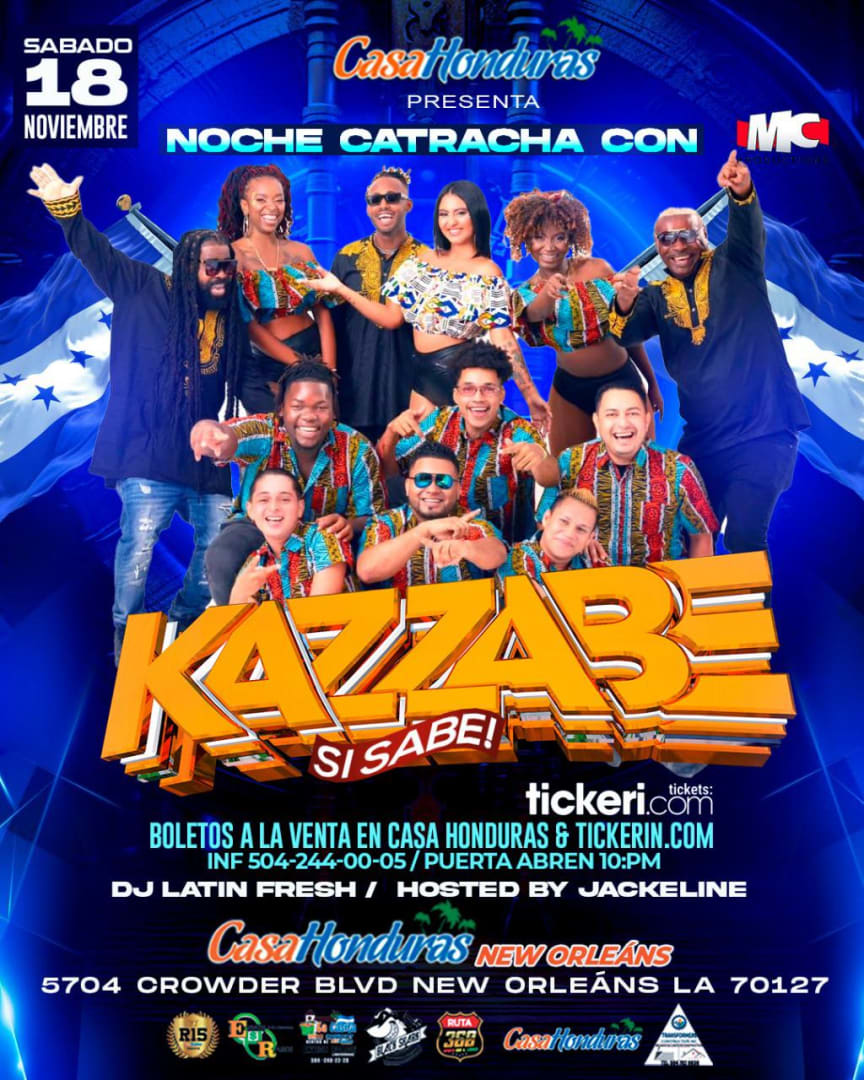 Kazzabe En Concierto Tickets Boletos At Casa Honduras New Orleans