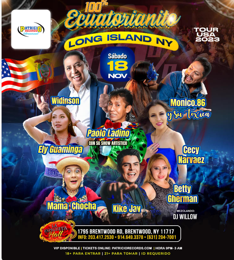 100 % ECUATORIANITO - BRENTWOOD NY Tickets | Boletos - La Espiguita ...