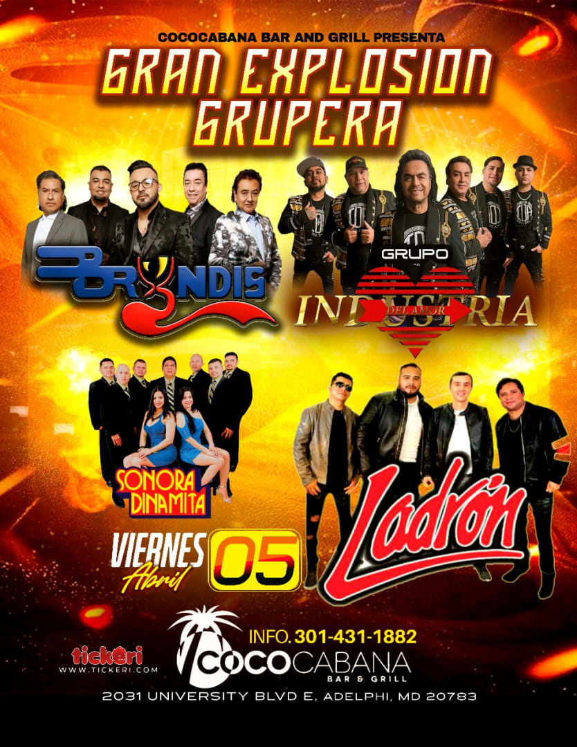 INDUSTRIA DEL AMOR , GRUPO BRYNDIS , LADRON Y LA SONORA DINAMITA EN CONCIERTO ! Tickets ...