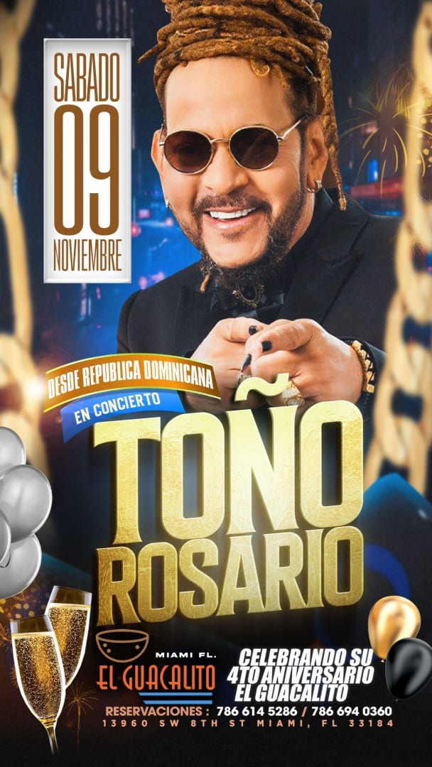 4to ANIVERSARIO DE EL GUACALITO CON TOÑO ROSARIO Tickets | Boletos - El Güacalito Restaurant ...