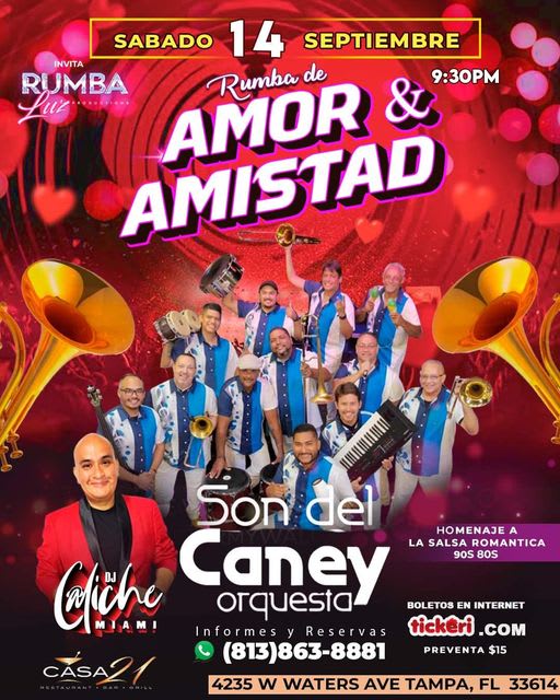 RUMBA DE AMOR Y AMISTAD CON ORQUESTA EN VIVO "HOMENAJE A LA SALSA ROMANTICA" Tickets | Boletos ...