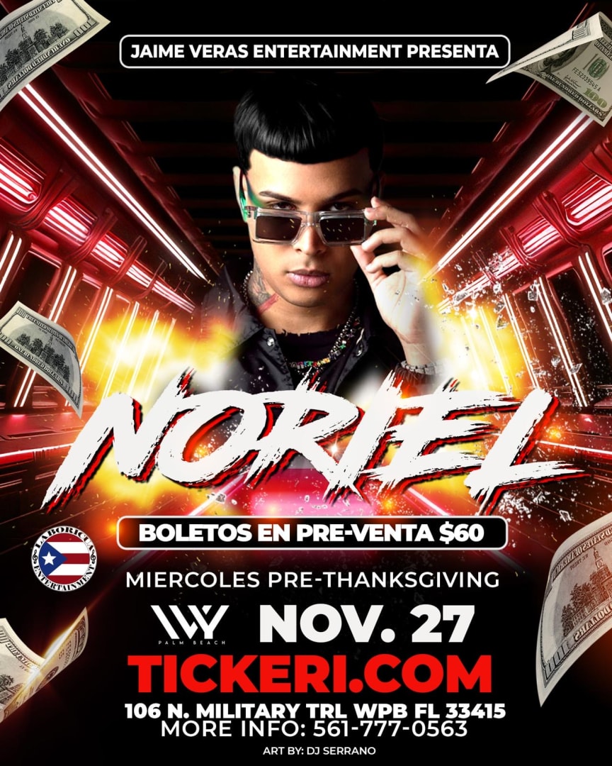 ¡NORIEL EN CONCIERTO! Tickets | Boletos - IVY Palm Beach, West Palm Beach | 2024-11-27 - Tickeri.com