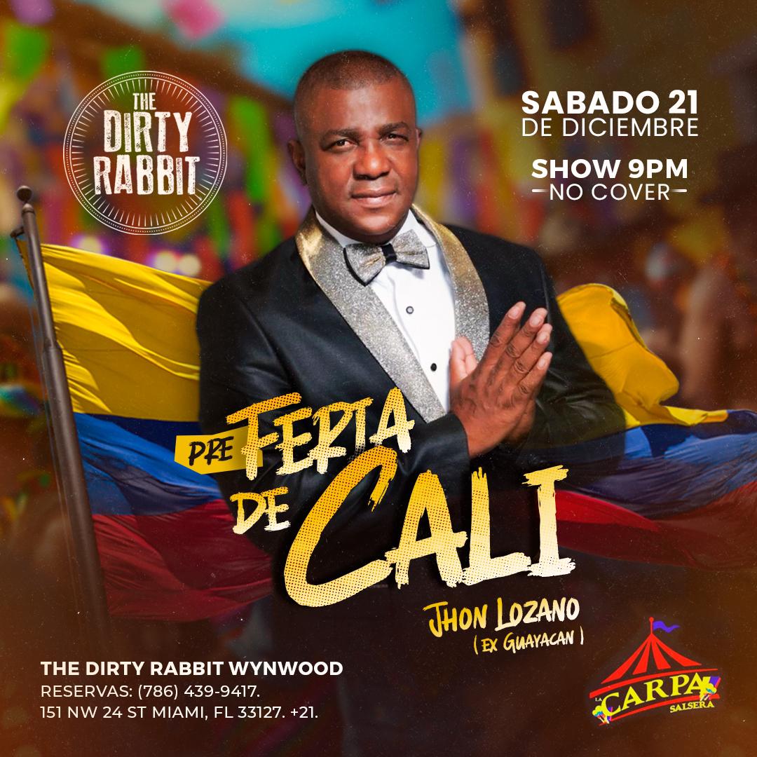 Pre-Feria de Cali Tickets | Boletos - The Dirty Rabbit, Miami | 2024-12 ... Pre-Feria de Cali Tickets | Boletos - The Dirty Rabbit, Miami | 2024-12 ...