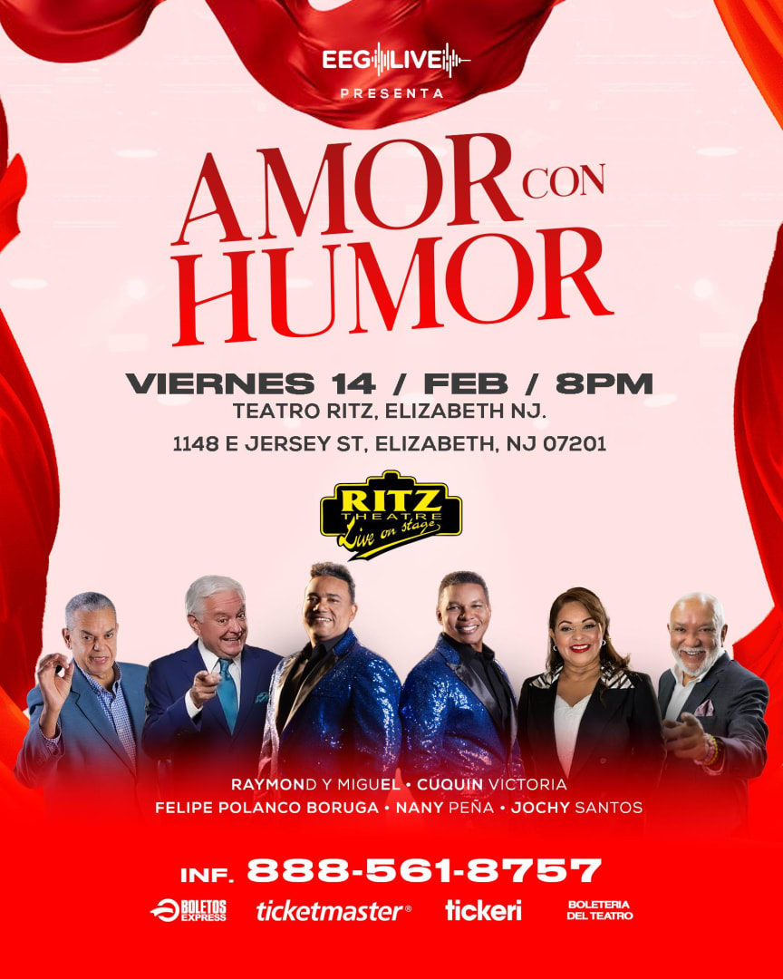LOS LIDERES DEL HUMOR Y EL AMOR EN NEW JERSEY Tickets | Boletos - Ritz Theatre & Performing Arts ...