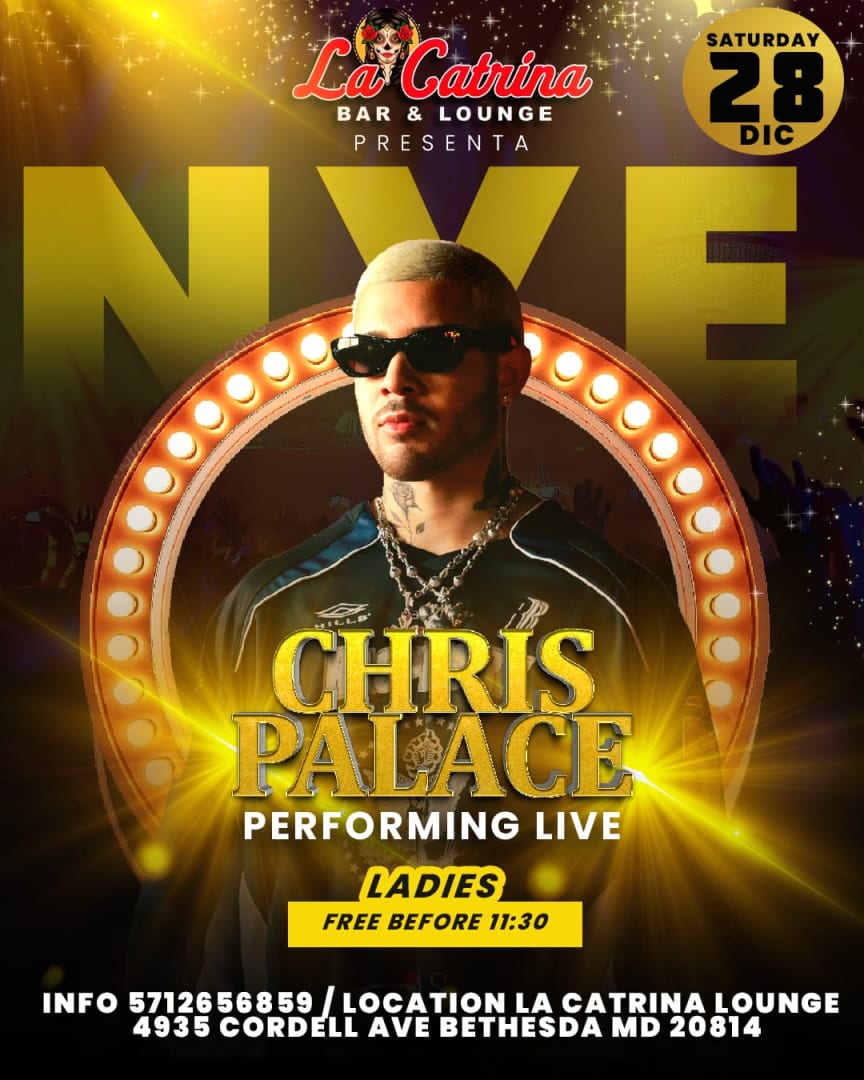 Chris Palace NYE Party Tickets | Boletos - La Catrina Lounge, Bethesda | 2024-12-28 - Tickeri.com