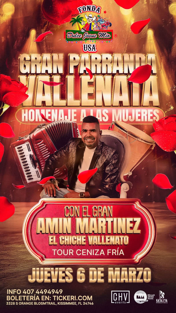 Gran Parranda Vallenata en Homenaje a las mujeres, con el Gran AMIN MARTINEZ El Chiche Vallenato ...