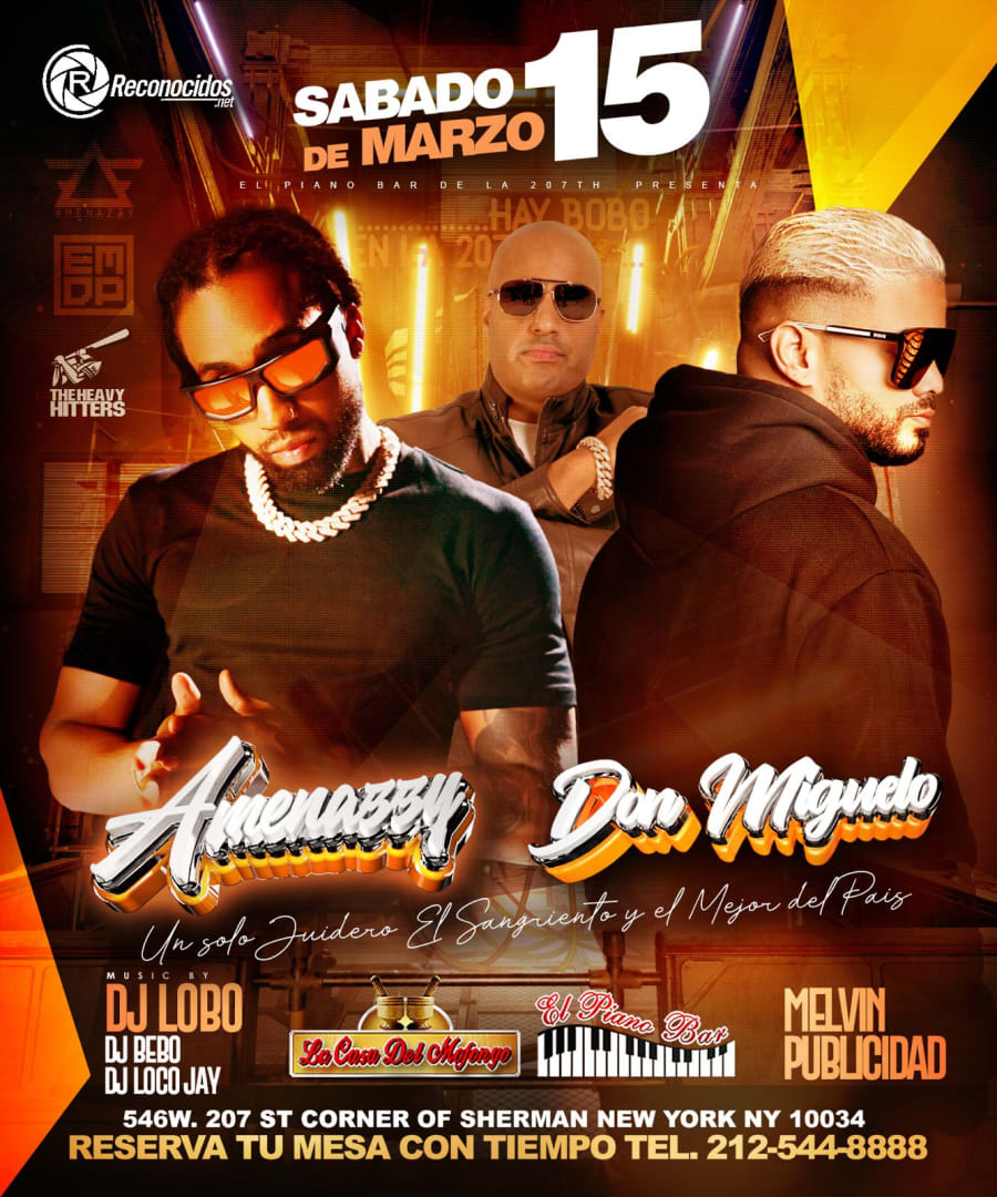 ESTA MISMA NOCHE AMENAZZY, DON MIGUELO, DJ LOBO Tickets | Boletos - La Casa del Mofongo & Piano ...