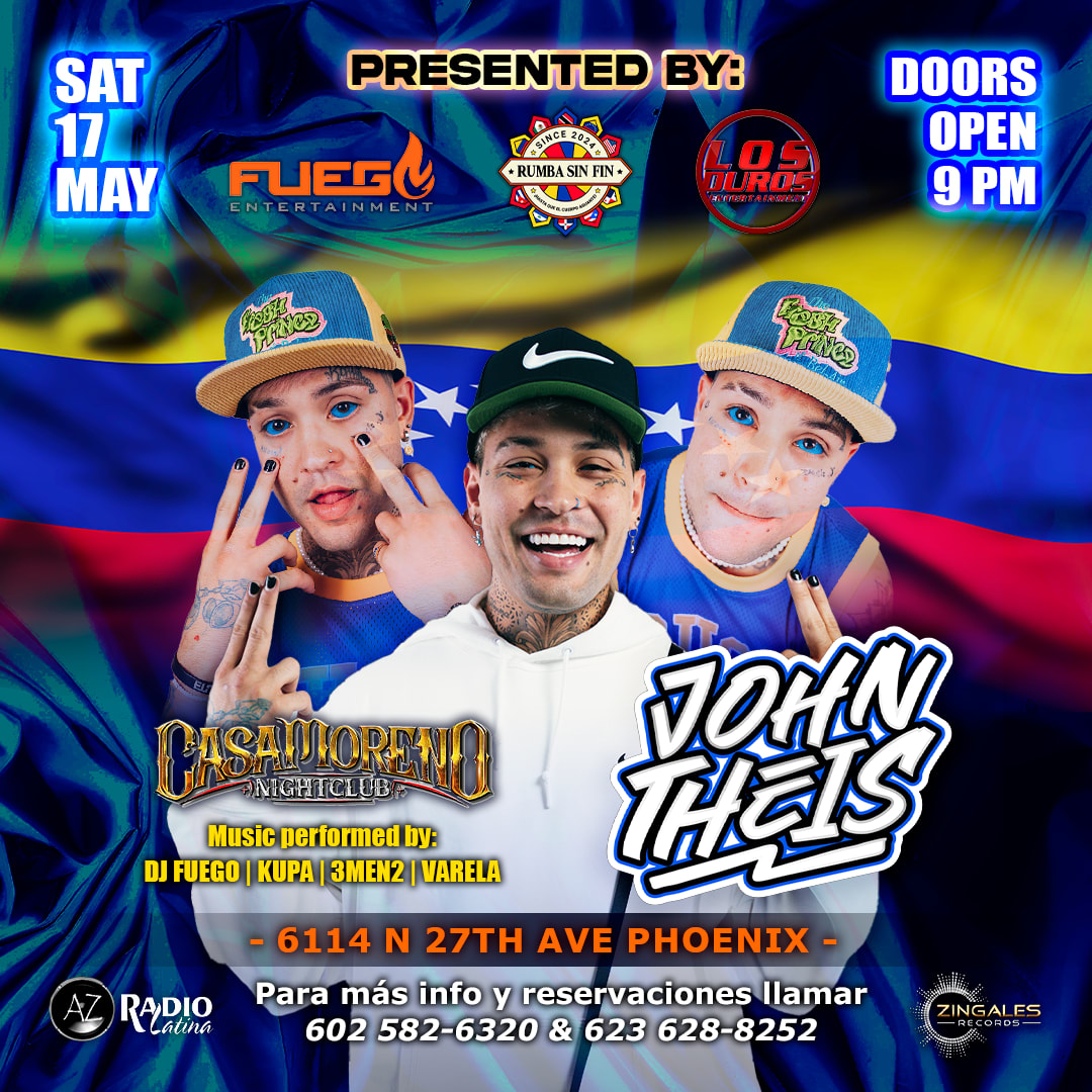 John Theis en Arizona! Tickets | Boletos - CASA MORENO NIGHT CLUB, Phoenix | 2025-05-17 ...