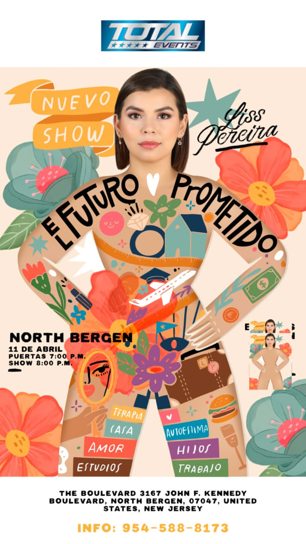 LISS PEREIRA EN VIVO EN NEW JERSEY Tickets | Boletos - The Boulevard, North Bergen | 2025-04-11 ...
