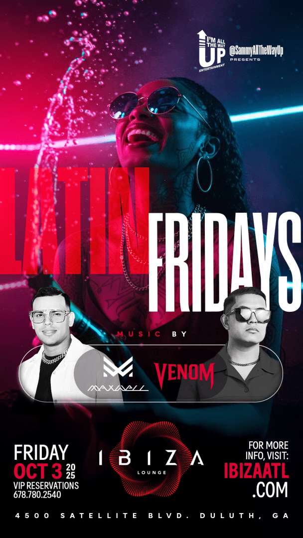 Latin Fridays w/ DJ Venom & DJ Maxwell Tickets | Boletos - Ibiza Lounge Bar Restaurant, Duluth ...