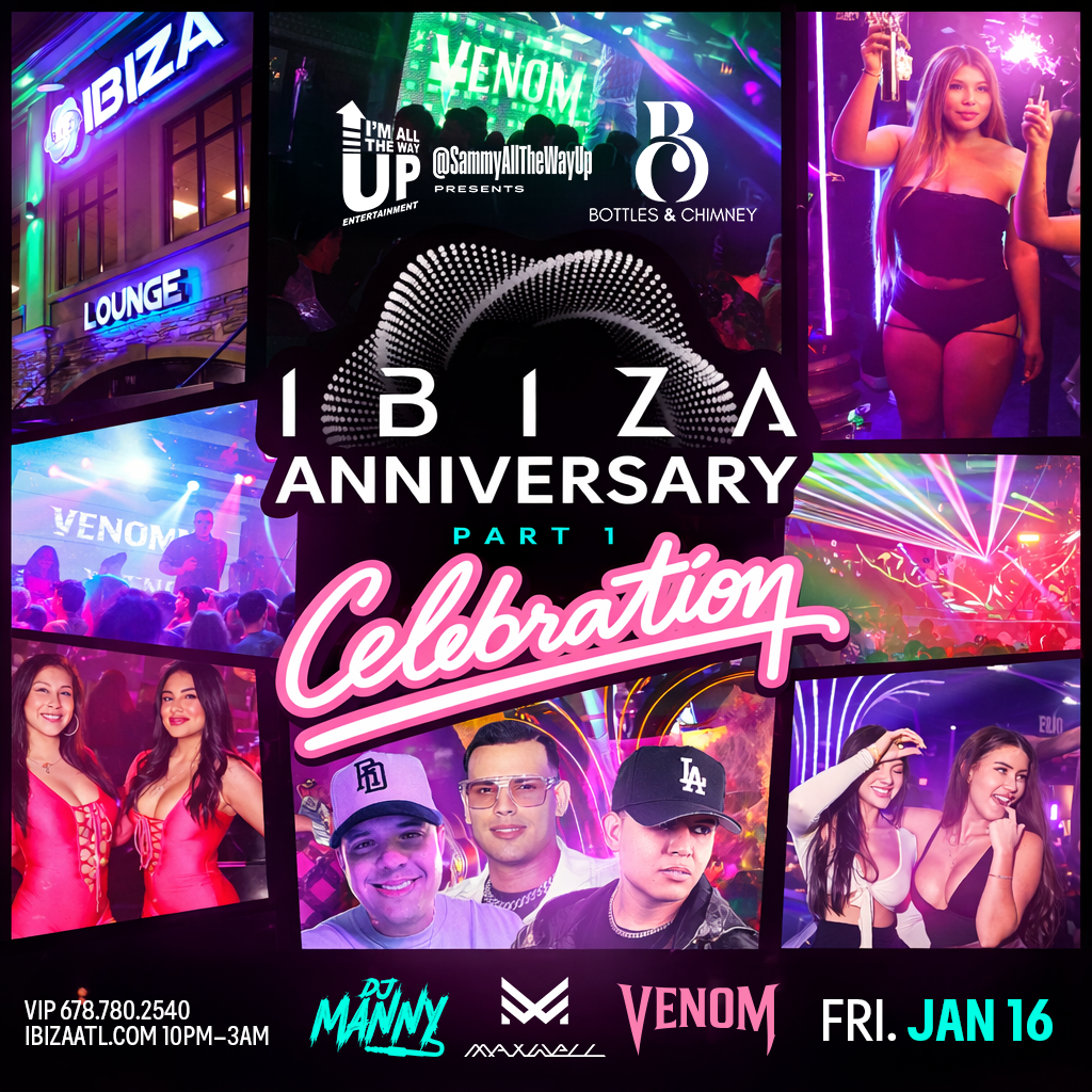 Ibiza's Anniversary w/ DJ Venom & DJ Manny in Duluth - Tickets 2026-01-16 | Ibiza Lounge Bar ...