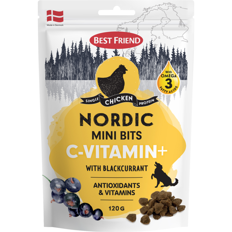 Koiran Herkku Best Friend 120 G Nordic Mini Bits C Vitamin Tokmanni Fi