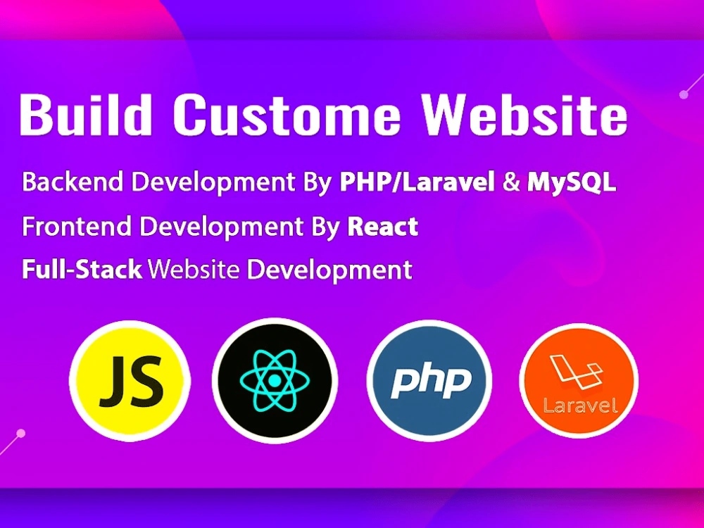 A Complete Website By Using PHP Laravel Reactjs MySQL JavaScript