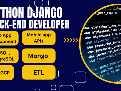 Expert Python Django REST Developer Back End Data Base Management API