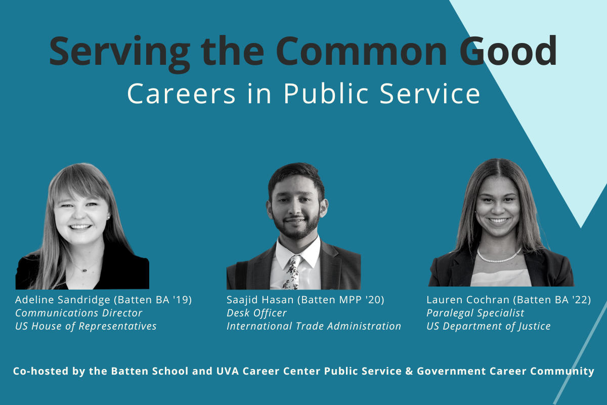 Careers in Public Service Event Recap | Frank Batten School of ...