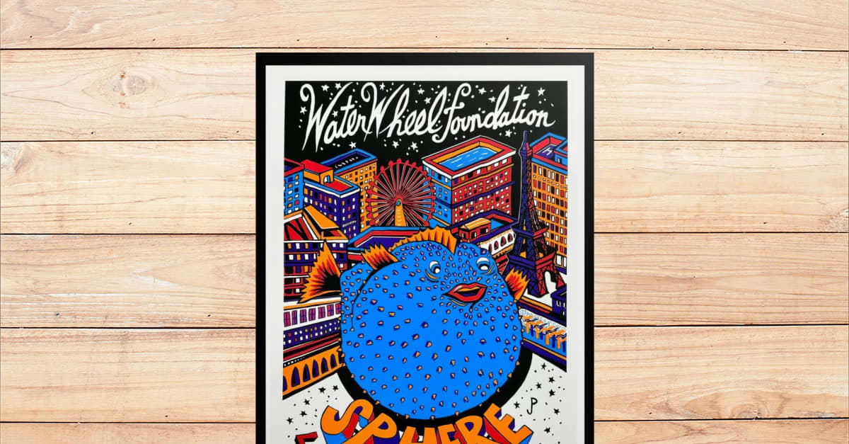 Las Vegas 2024 The WaterWheel Foundation Sphere Poster - Viralstyle