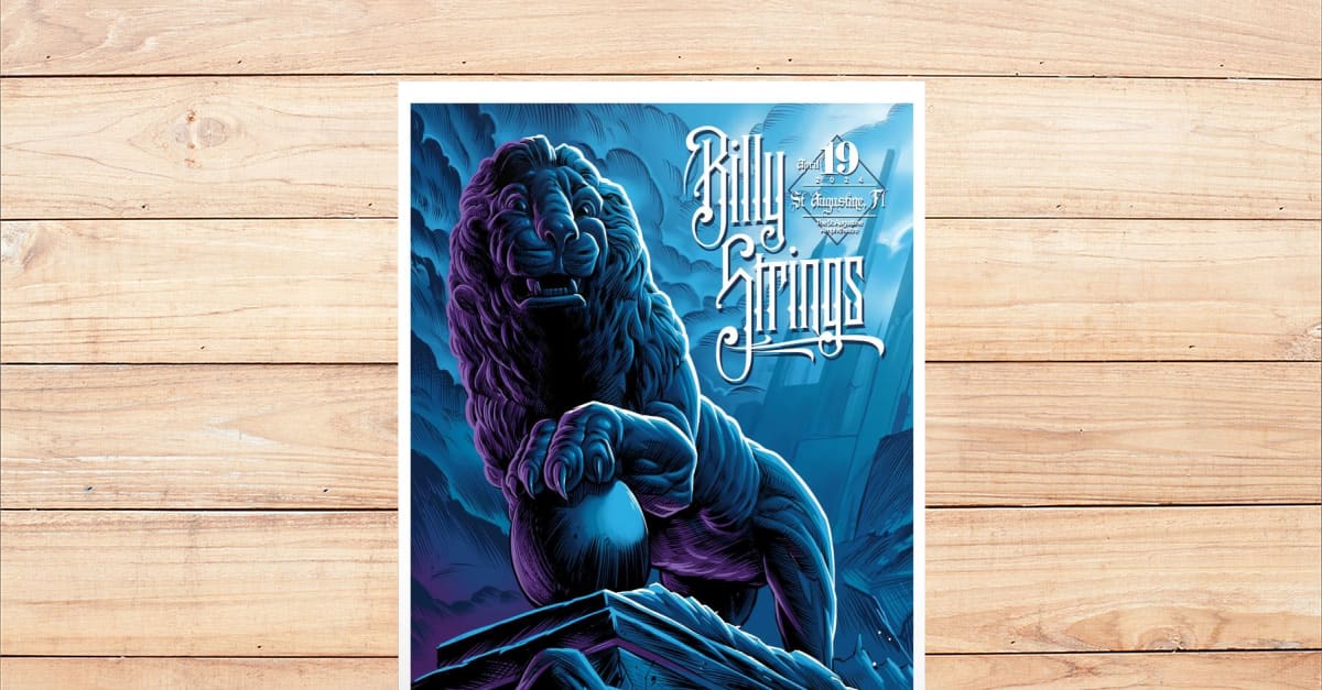 Billy Strings St Augustine Amphitheatre St Augustine FL April 19 2024 Tour Poste - Viralstyle