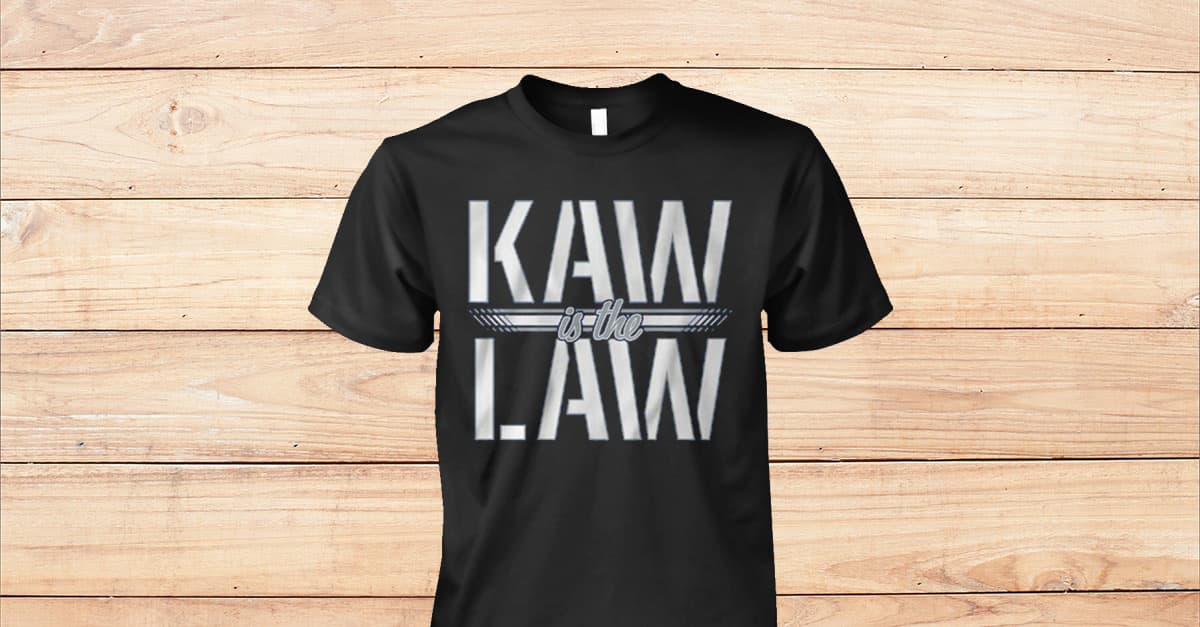 Battlehawks Kaw Is The Law UFL Shirt - Viralstyle