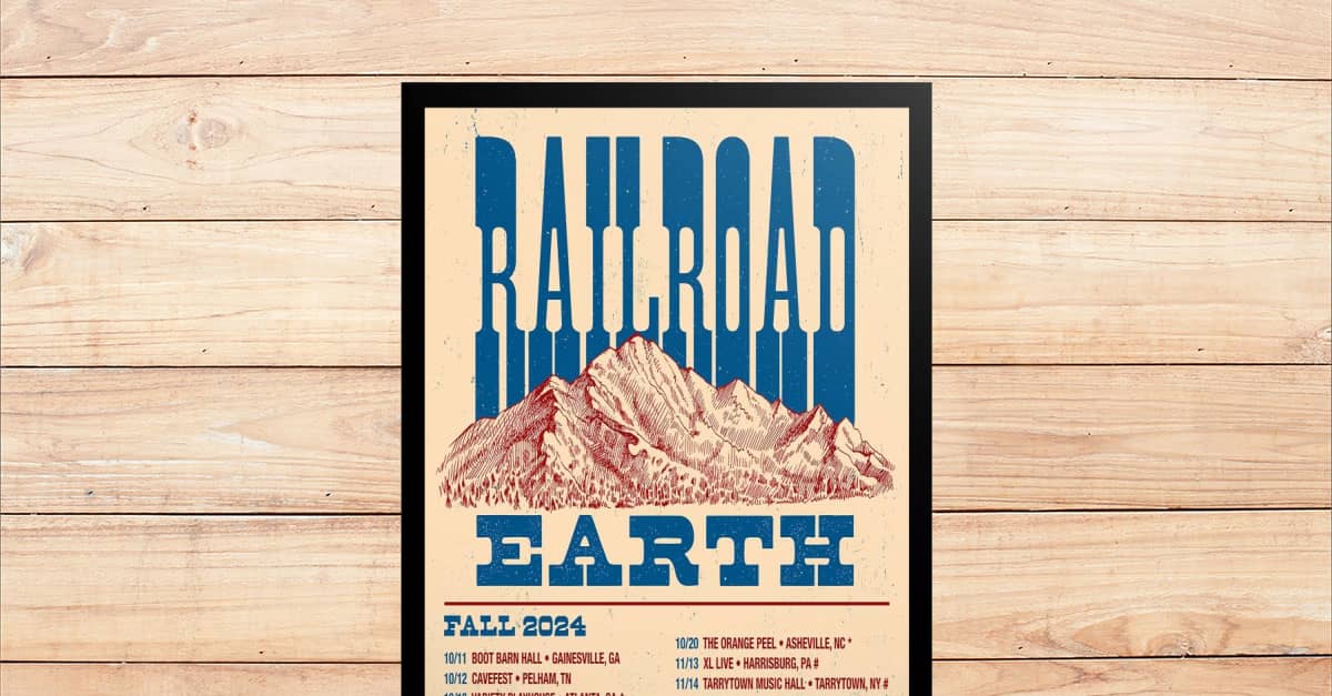 Railroad Earth Earth Fall 2024 Poster - Viralstyle