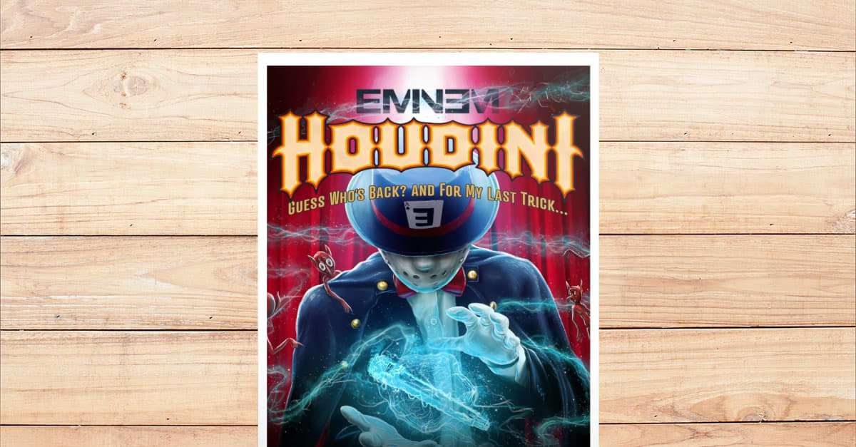 Eminem Houdini Album 2024 Poster - Viralstyle