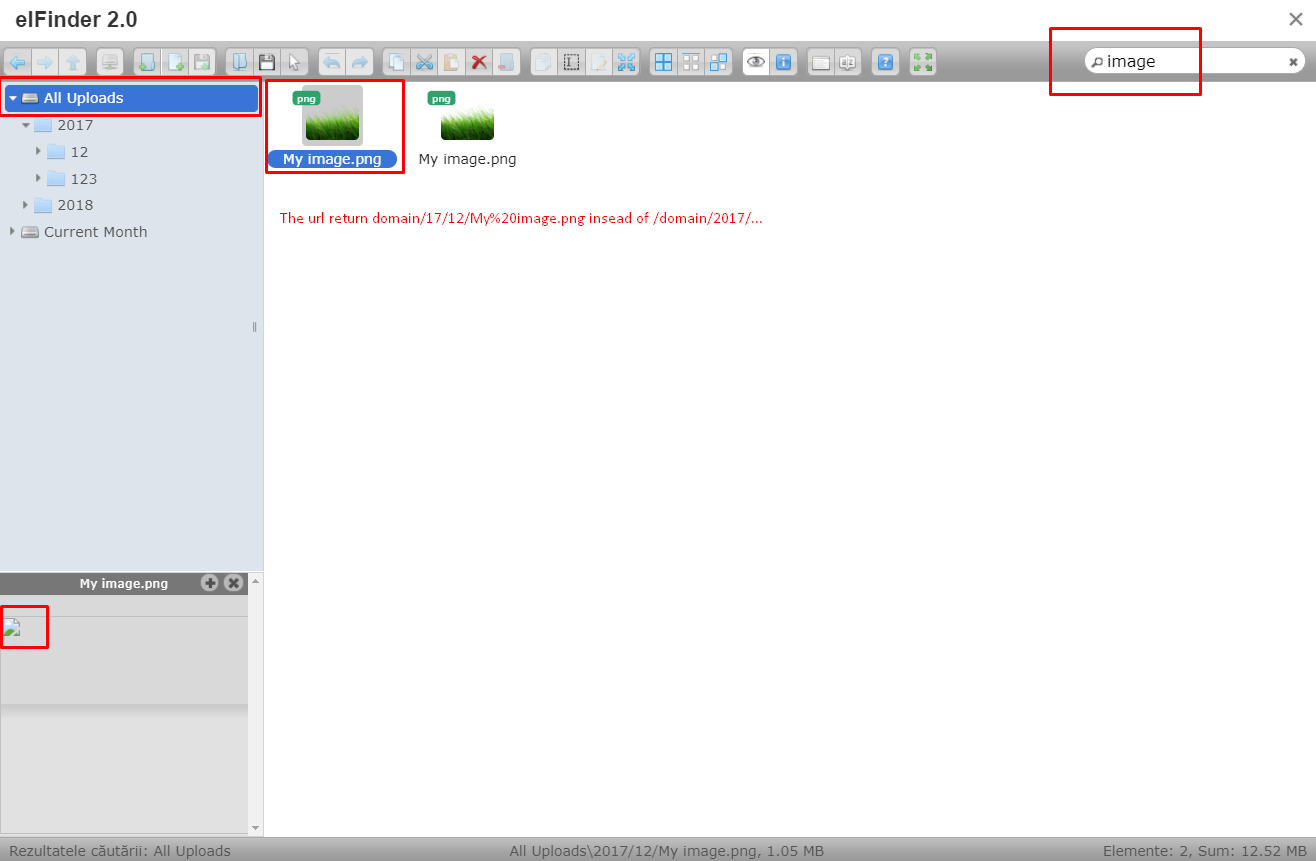 Elfinder return wrong url when search for specific file · Issue #221 · barryvdh/laravel-elfinder ...