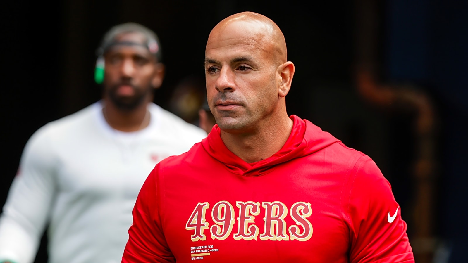Robert Saleh, Liam Coen get into postgame altercation after 49ers DC’s sign-stealing comments ...