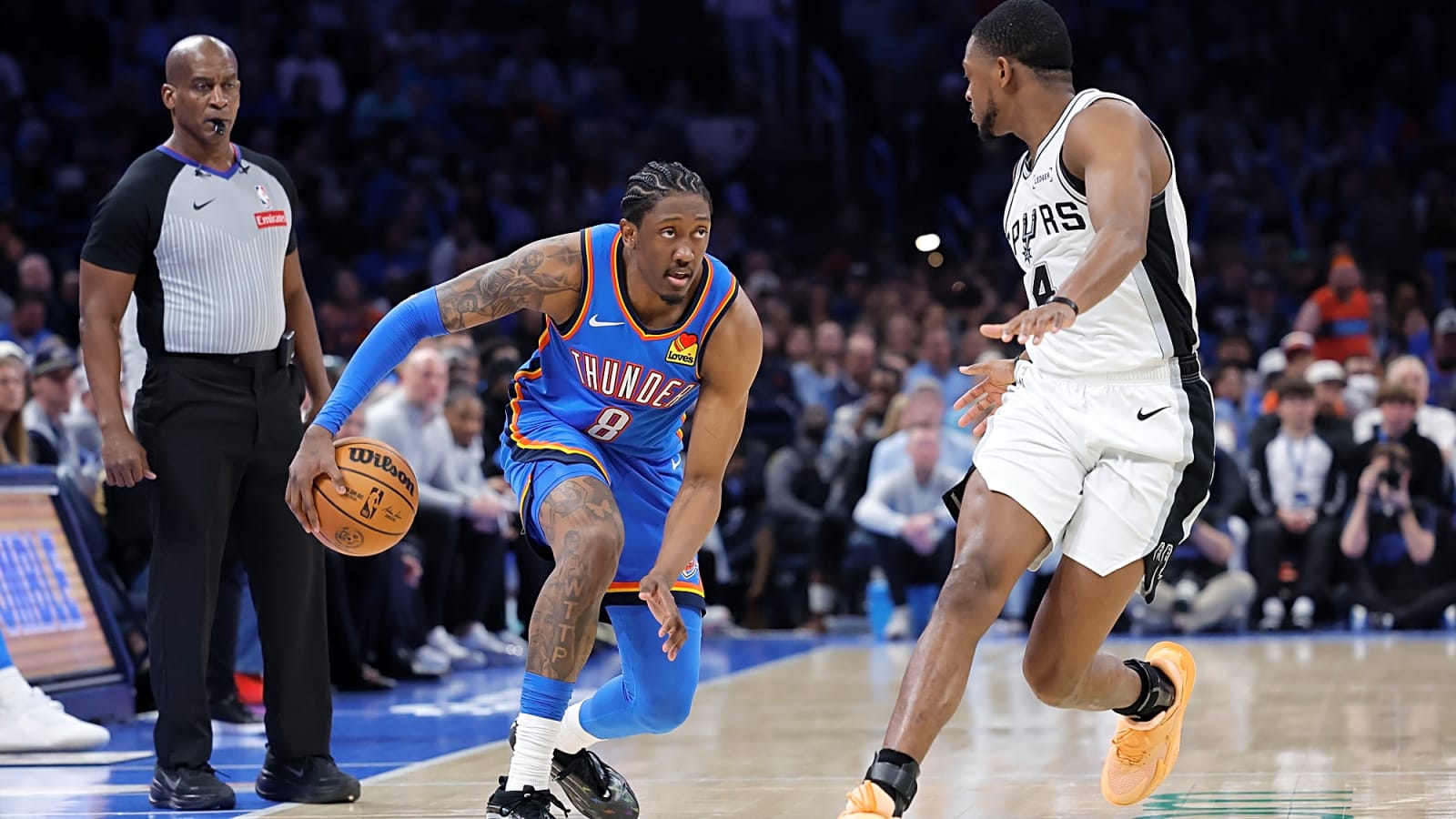 Oklahoma City Thunder Cruise to 119-98 Win Over the San Antonio Spurs ...